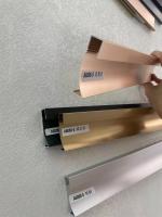 China Silver Aluminium Metal Skirting Board Profile Trim Protector Skirting line in Brushed for sale