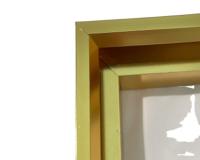 China Wall Mirror Picture with Bright Gold Aluminium Alloy Frame and Aluminum Bend Material for sale