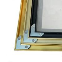 China Aluminium Alloy Frame Wall Mirror Bright Gold Aluminum Frame for Picture for sale