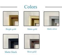 China Decorative Standing Picture Frame Aluminum Alloy Profile with Bright Gold Coating for sale