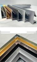 China 34.4mm Side Height Customized Metal Photo Frame for Aluminum Floating Picture Frame for sale