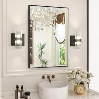 China Aluminum Mirror Frame 13.5cm/28cm/38cm/40cm Gold/Black/Silver with Metal Alloy Lines for sale
