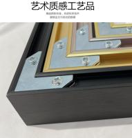 China Brushed Surface Black Painted Red Aluminum Alloy Extrusion Profile for Picture Frame for sale