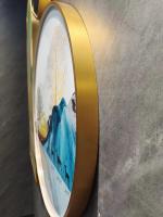 China Custom Brushed Aluminum Mirror Frame with 28mm Side Height and Aluminum Alloy Lines for sale