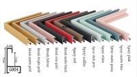 China Aluminum Frame Wooden Picture Photo Frame with Brushed Surface and Square Design for sale