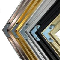 China Brushed Surface Mirror Frame Modern Luxury Aluminum Alloy Frame for Painting Picture Frames for sale