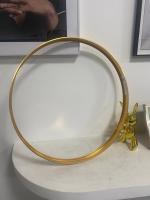China Fashion Decor Full Length Dressing Mirror with Brushed Bright Gold Aluminum Profile for sale