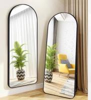 China Brushed Aluminum Circle Frame for Table Mirror in Rose Gold Material and Round Shape for sale