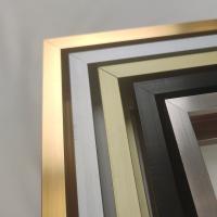 China Matte Gold Aluminum Extrusion Profiles for Timeless Picture Frames/Mirror Frames for sale