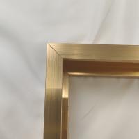 China Matte Gold Aluminum Extrusion Profiles for Timeless Picture Frames/Mirror Frames for sale