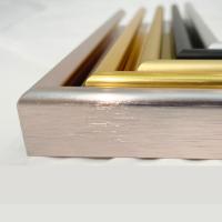 China Brushed Aluminium Frame for Photo and Picture Frames Silver Gold Rose Black Anodizing for sale