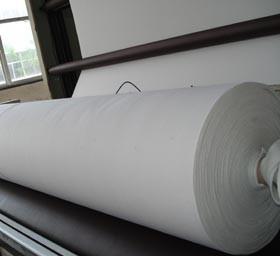 China raw white color needle punch nonwoven for sale