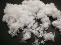 China 1.2D*25MM siliconized raw white polyester staple fiber solid fiber for sale
