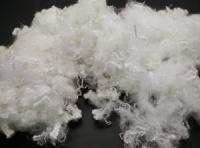 China 15Dx64MM siliconized raw white hollow conjugated PSF sofa filling material for sale