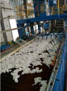 China 12DX51MM flame retardant polyester staple fiber raw white packing material for sale