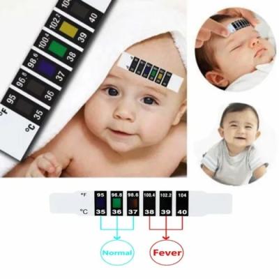 China Reusable Fever Adhesive Forehead Thermometer Strips, Suit for home, travel or as a backup for sale