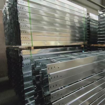China HDG Hot Dip Galvanized Cable Tray 2m-6m Length 30-500mm Height for Industrial Data Center Applications for sale