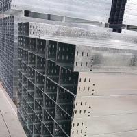 China Lightweight 300mm Galvanized Steel Cable Tray - 30-500mm Height Range, 2-6m Length for Outdoor Floor Mounting for sale