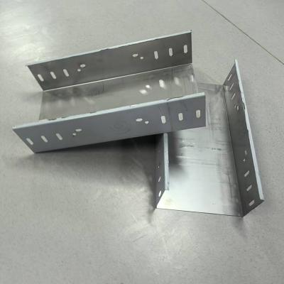 China Galvanized Stainless Chromium Trough Cable Tray with Solid Bottom - 1.2-2.5mm Thickness, 50-1000mm Height Range for sale