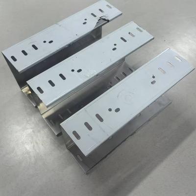 China Fireproof Aluminum Trough Cable Tray 50mm-1000mm Height with 1.2mm-2.5mm Stainless Steel Construction for Indoor and Outdoor Use for sale