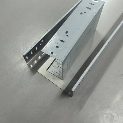 China Stainless Steel Trough Cable Tray 50-1000mm Height 1.2-2.5mm Thickness for Electrical Systems for sale