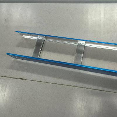 China Corrosion Resistant Aluminum Cable Tray 300mm Width Custom Ladder Type for Industrial Cable Management for sale