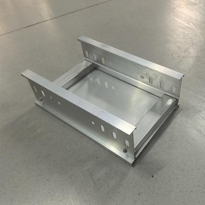 China Solid Bottom Aluminum Cable Tray 1.0mm-3.0mm Thickness 50mm-150mm Height for Industrial Cable Management for sale
