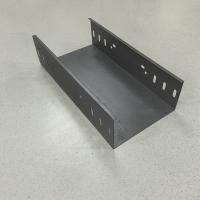 China Fireproof Steel Slotted Cable Tray 3m Length × 100mm Width with 50mm × 25mm Slots for Electrical Wiring for sale