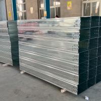 China 6 Inch Corrosion Resistant Ventilated Cable Tray 100mm Width 3m Length Galvanized Steel for sale
