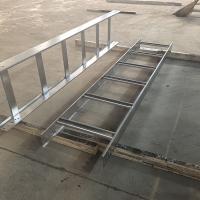 China Galvanized Steel Ladder Cable Tray System 300mm Width for Indoor Outdoor Use with 3-6m Length Options for sale