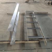 China Fire Resistance Ladder Cable Tray 50-1000mm Width Galvanized Steel Wall Mounted Cable Organizer for sale