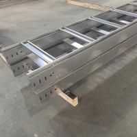 China Electrical Fire Rated Cable Ladder Tray 50-1000mm Width Hot Dipped Galvanized Steel Trunking System for sale