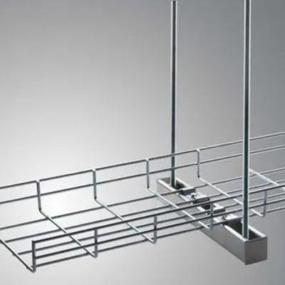 China Light Duty 400mm Cable Tray Hot Dip Galvanized Steel - 10ft Length, 50 lbs/ft Load Capacity for Network Management for sale