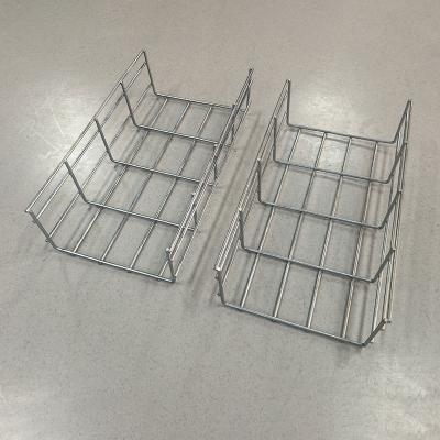 China 50x50 Galvanized Steel Ethernet Cable Tray System - 4x4 Inch, 10 Feet Length, 50 lbs/ft Load Capacity for sale