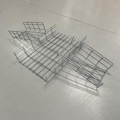China Wall Mounted HDG B Line Basket Cable Tray 4x10 Inch Fire Resistant with 50 Lbs/ft Capacity for Data Centers for sale