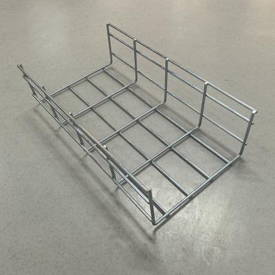 China 10ft x 4in Galvanized Steel Network Cable Tray with 50 Lbs/ft Load Capacity and ISO9001 Certification for sale