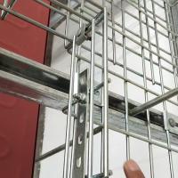 China Steel Ventilated Cable Tray 4x4x10 ft with 50 Lbs/ft Load Capacity - Galvanized LAN Cable Management System for sale