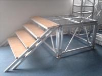 China 6082-T6 Aluminum Movable Stage Platform / 1.22 X 1.22m Outdoor Portable Stage for sale