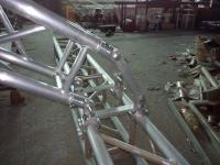 China Black 300*300*12m Length Arch Spigot Connection Aluminum Stage Truss Strong Loading Capacity for sale