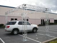 China Outside Large And Small Series Aluminum Lighting Truss With Arch Roof Top for sale