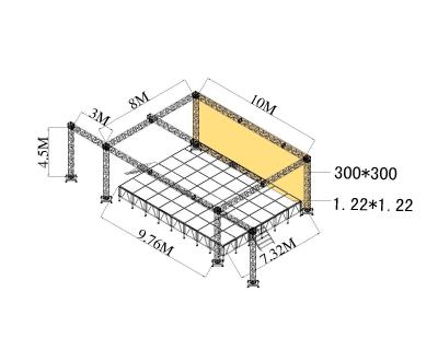 China Exhibitions Aluminum Stage Truss Quickly Install Made By 6082-T6 for sale