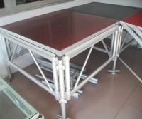 China Red 3 - Level Plywood Aluminum Stage Platform With Anti - Slip Board for sale