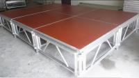 China Aluminum Outdoor  Movable Stage Platform , Portable DJ Stage Outdoor Adjustable Height Stage for sale