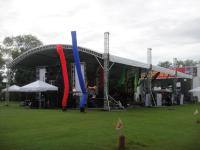 China High Load Silver Modern And Strong Aluminum Stage Truss System 12m Length For Outside Show Events for sale