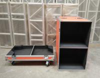 China Orange Speaker Audio Road Aluminum Tool Cases with 9mm Thickness Fireproof Plywood Board for sale