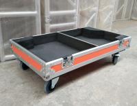 China Orange Speaker Audio Road Aluminum Tool Cases with 9mm Thickness Fireproof Plywood Board for sale