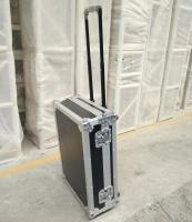 China Customized Aluminum Trolley Flight Case Plywood Road Case with Small Wheels for sale
