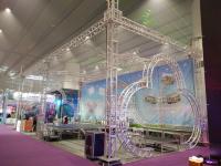 China Aluminum Space Stage Lighting Truss Structure 4 Pillar Truss Stand For Concert Event for sale