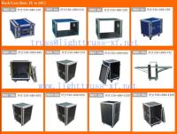 China 2U - 24U Black Plywood Shockproof Rack Case With Foam Honeycomb Inside for sale