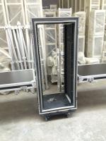 China Black 28U Amplifier Anti Shock Rack Flight Case With Two Pieces Of Tables 9mm Thickness Plywood for sale